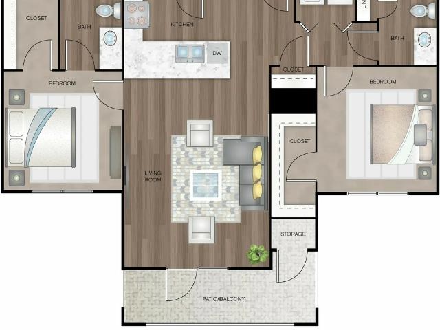Avenue on 34th 1 Bedroom Apartment for Rent at 2136 W 34th St, Houston, TX 77018 Oak Forest Garden Oaks