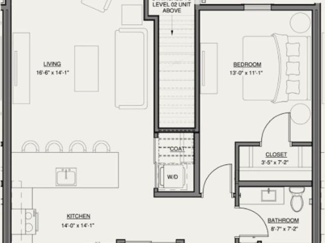 Axis Apartments 1 Bedroom Apartment for Rent at 1405 S 92nd St, West Allis, WI 53214