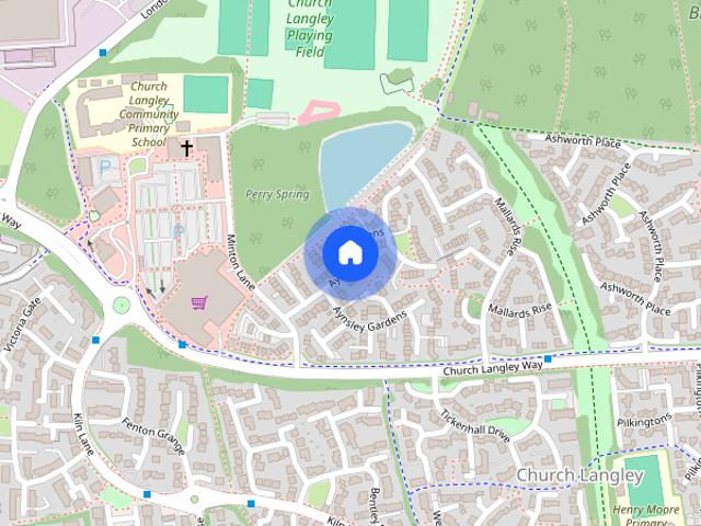 Aynsley Gardens, Church Langley