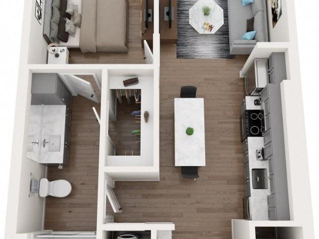 Banyan Flats Apartments 1 Bedroom Apartment for Rent at 2022 N Beckley Ave, Dallas, TX 75208