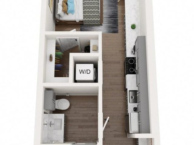 Banyan Flats Apartments Studio Apartment for Rent at 2022 N Beckley Ave, Dallas, TX 75208