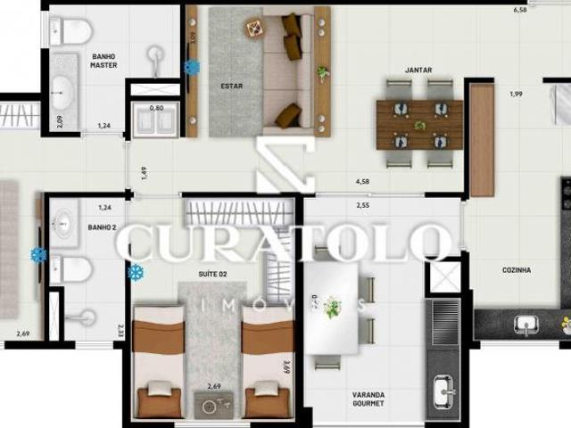 Barile Patriani Viva o conforto e o luxo em São Caetano: Apartamento em obras com 2 suítes, varand