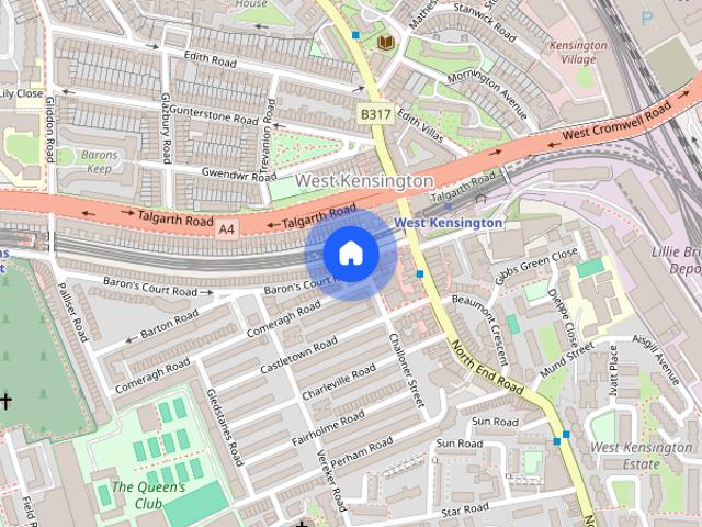 Barons Court Road, Barons Court, London, W14