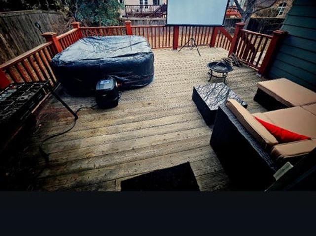 Basement for rent. Bathroom, laundry area, gym, e