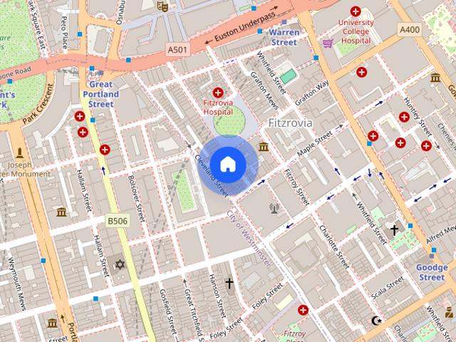 Basement Flat, London, W1T