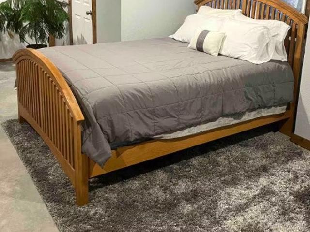 Beautifully furnished bedroom along with a bath