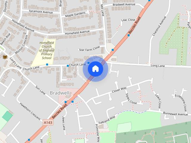 Beccles Road, Bradwell
