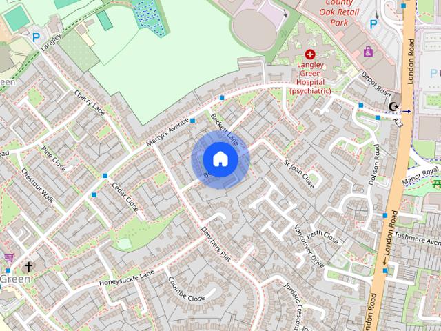 Beckett Lane, Crawley, RH11