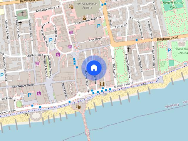 Bedford Row, Worthing Centre, West Sussex, BN11