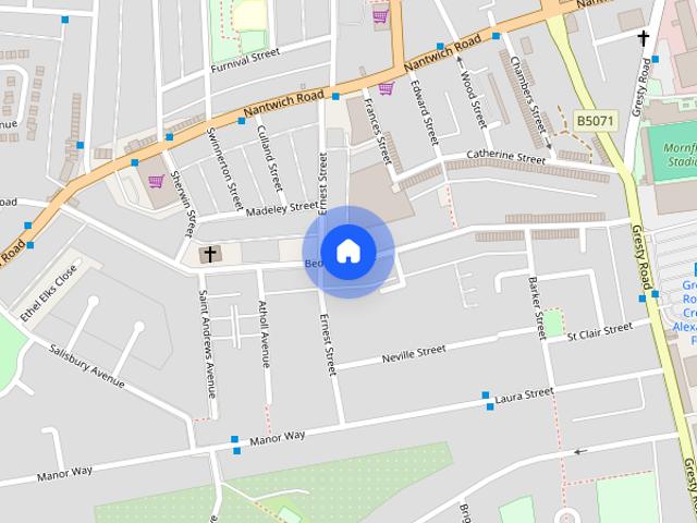 Bedford St, Crewe, CW2