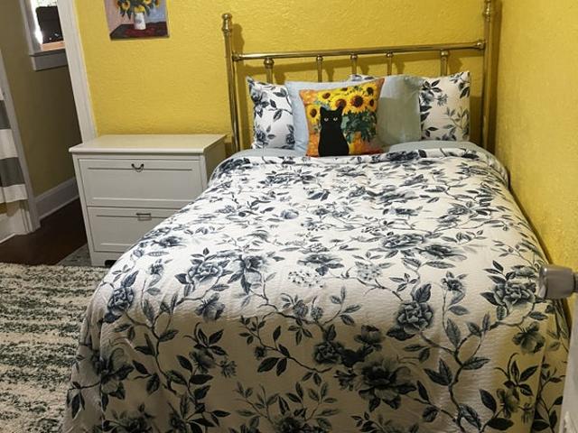 Bedroom in Seminole Heights Bungalow
