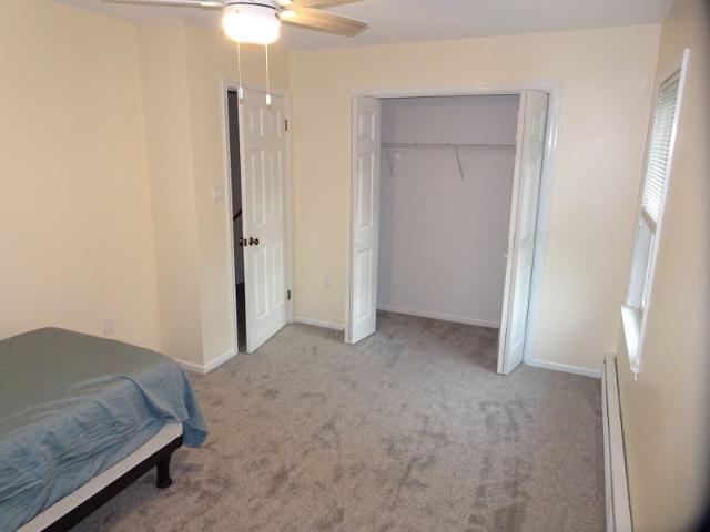 Bedroom, private bath, living room + office