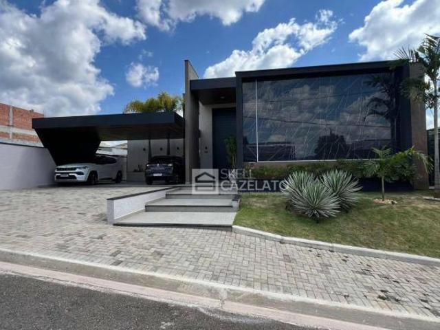 Bela Casa Térrea em Condomínio com 4 suítes à venda, 405 m² por R$ 2.990.000 Condomínio Residenzia