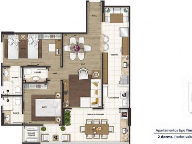 BELÍSSIMO APARTAMENTO, 02 QUARTOS SENDO DOIS SUÍTES, CANTO DO FORTE, LAZER COMPLETO, NA IMOBILIÁRIA