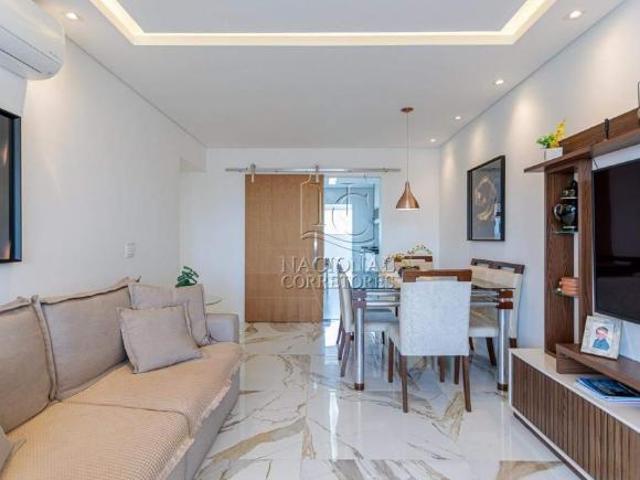 Belíssimo apartamento com 3 dormitórios, suíte e 3 vagas com 96 m² no Campestre/Santo André