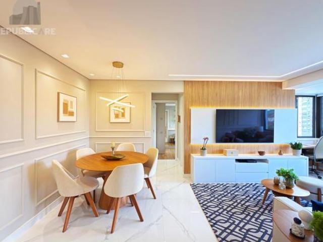 Belíssimo apartamento mobiliado e decorado 2 dorm 2 vagas c/piscina