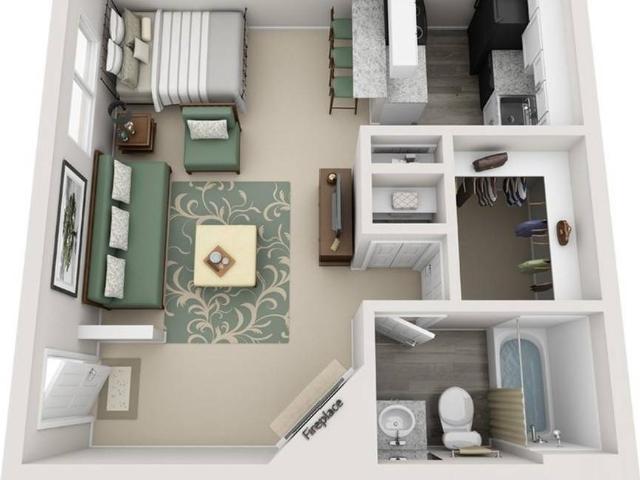 Bella Terra at City Center Apartments Studio Apartment for Rent at 15400 E Evans Ave, Aurora, CO 80013 Horseshoe Park