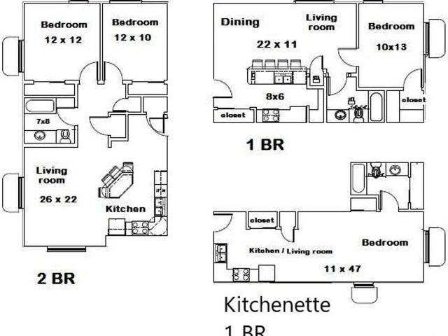 Belleville 1 Bedroom Apartment for Rent at 6709 S 73rd Street Cir, Ralston, NE 68127