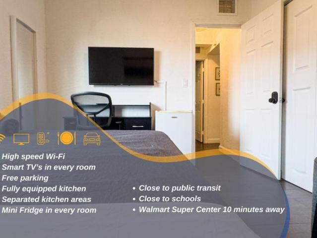 BEST LOCATION | Mini Fridge & Smart TV's in every