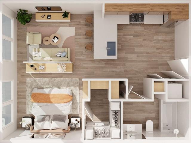 Bishop Flats Studio Apartment for Rent at 305 Melba St, Dallas, TX 75208
