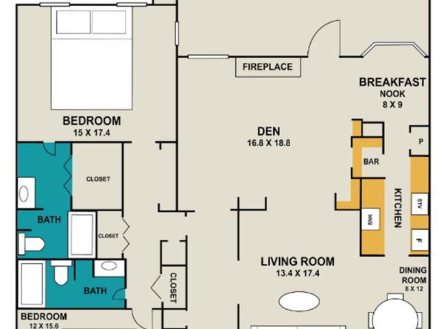 Boardwalk at Starcrest 2 Bedroom Apartment for Rent at 8623 Starcrest Dr, San Antonio, TX 78217