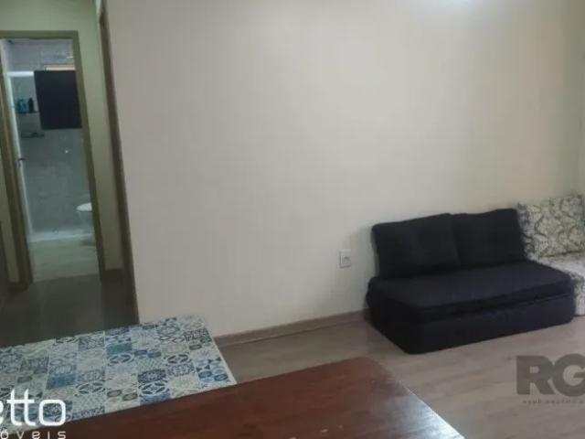 Boletto Imóveis vende apartamento semi mobiliado, 1 dormitório com ar split, coz
