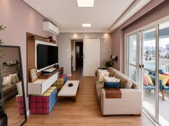 Boqueirão Belissimo 1 Quarto, Suite, sala 2 ambs, varanda mobiliavel, andar alto, v