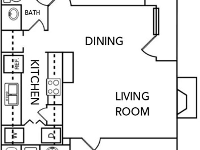 Bosque Estates 2 Bedroom Apartment for Rent at 9655 Chimney Hill Ln, Dallas, TX 75243