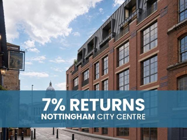 Boutique Nottingham City Apartment, Nottingham City Centre – 7% Rental Yields Investment only