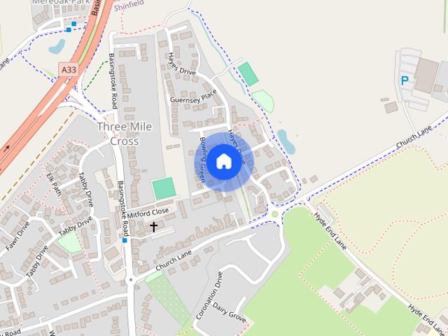 Bowling Green, Three Mile Cross, Reading, Berkshire, RG7