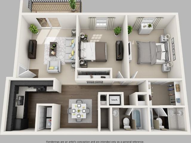Bloom@Dresden Park 1 Bedroom Apartment for Rent at 2236 Plaster Rd Ne, Atlanta, GA 30345