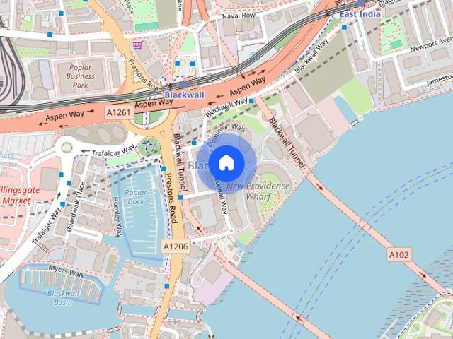 Blackwall way, Canary Wharf, E14 9QU