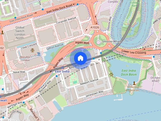 Blackwall Way, Canary Wharf, London, E14