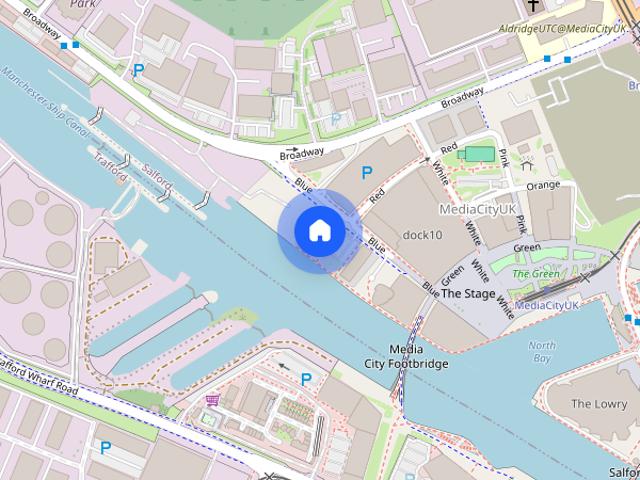 Blue, Media City Uk, Manchester, Greater Manchester, M50
