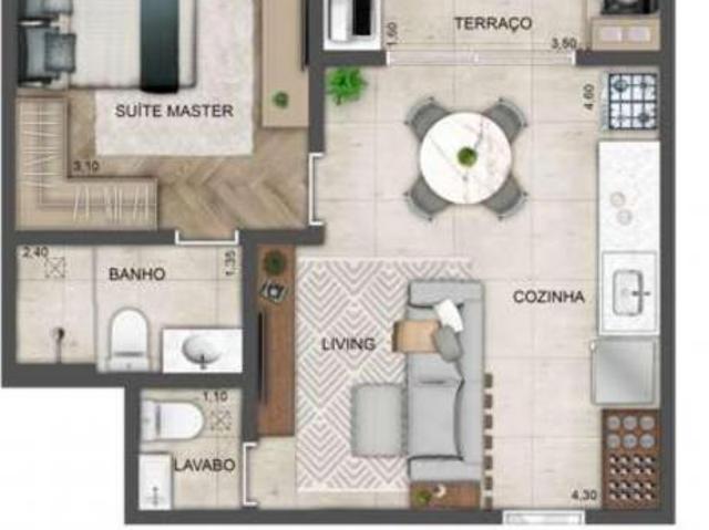 Blue Home Resort Jockey proximo ao metro otimo para morar ou investir