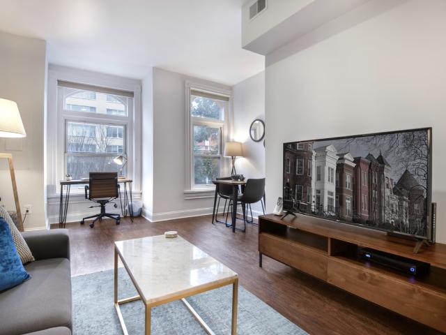Blueground Washington DC Studio Apartment for Rent at 1503 Vermont Ave Nw #682P, Washington, DC 20005 Logan Circle Shaw