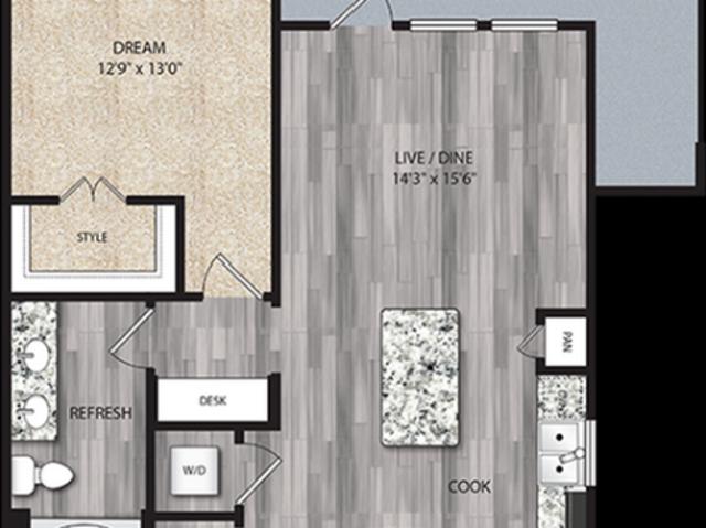 Bluestem Village 1 Bedroom Apartment for Rent at 10401 N Riverside Dr, Fort Worth, TX 76244