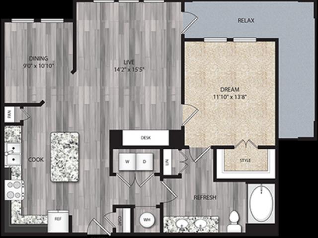 Bluestem Village 1 Bedroom Apartment for Rent at 10401 N Riverside Dr, Fort Worth, TX 76244