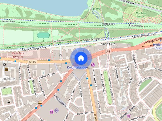 Brompton Road, Knightsbridge, London, SW3