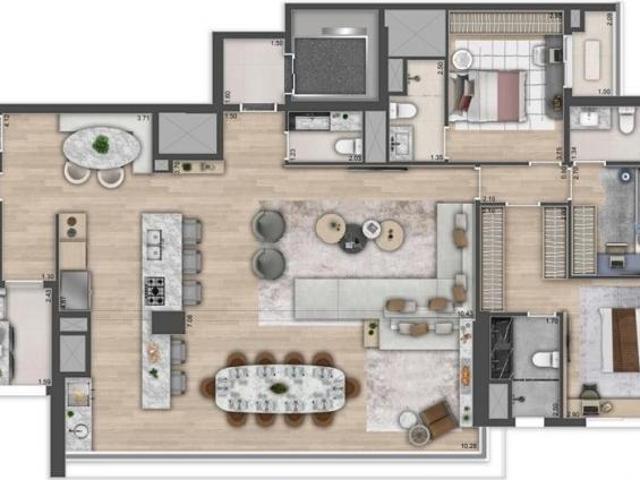 BROOKLIN, 164m², 3 suítes, 2 vagas, Rooftop,carregador elétrico na vaga