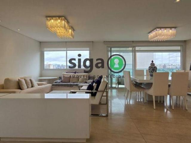 Brooklin 198 m² Andar Alto 3 Suítes Varanda Gourmet Quadra de Tênis