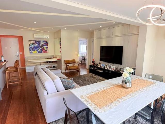 Brooklin Novo, Mobiliado 92m2, 2 suítes, 2 vagas, lazer total