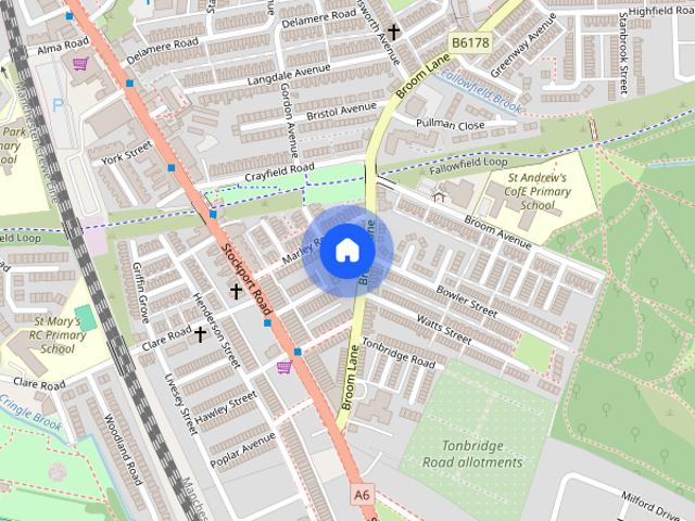Broom Lane, Levenshulme, Manchester, Greater Manchester, M19