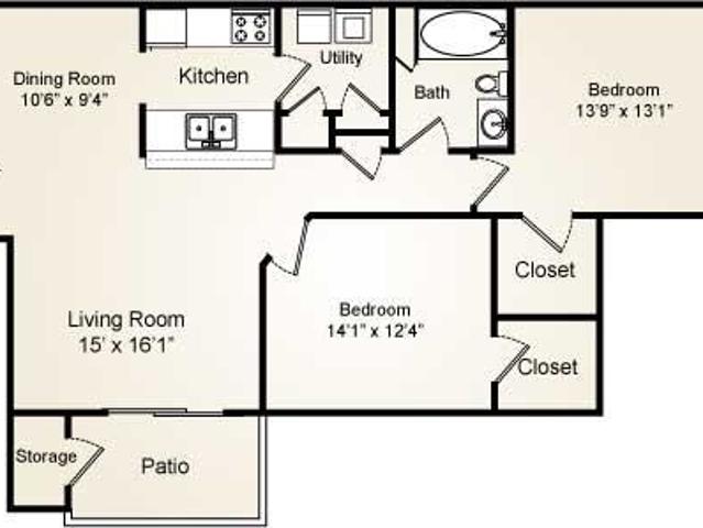 Bradford Place Apartment Homes 2 Bedroom Apartment for Rent at 115 Tom Chapman Blvd, Warner Robins, GA 31088