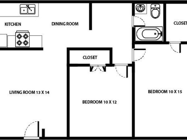 Branchwater Villas 1 Bedroom Apartment for Rent at 5401 4th St, Lubbock, TX 79416