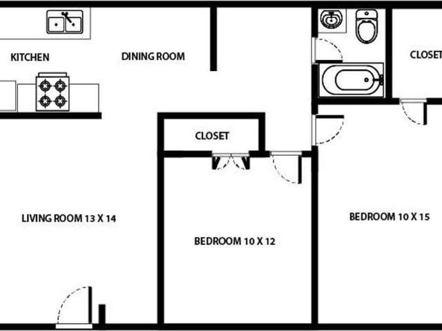 Branchwater Villas 2 Bedroom Apartment for Rent at 5401 4th St, Lubbock, TX 79416