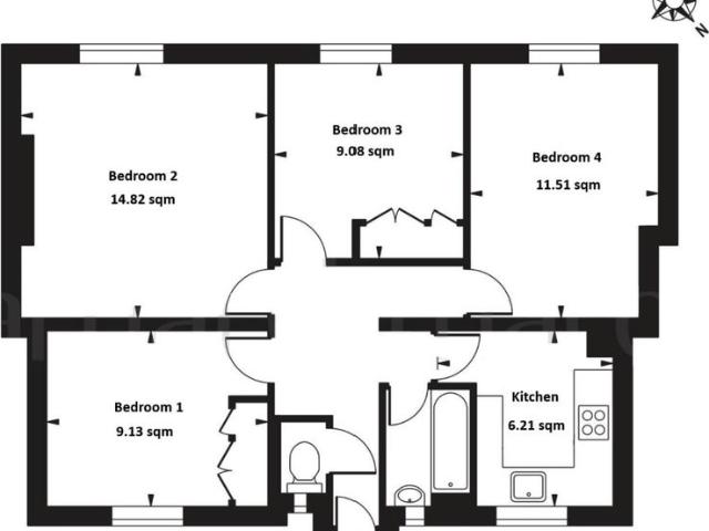 Brand New 4 Double Bedroom Flat – SW8 2RR