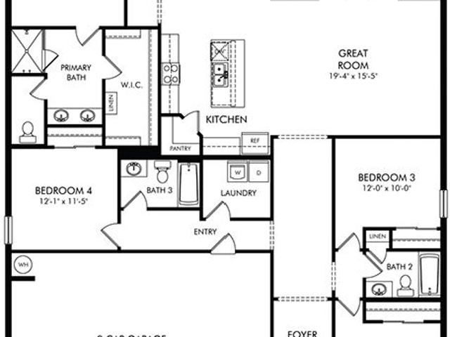 Brand New Home in Parrish, FL. 4 Bed, 3 Bath
