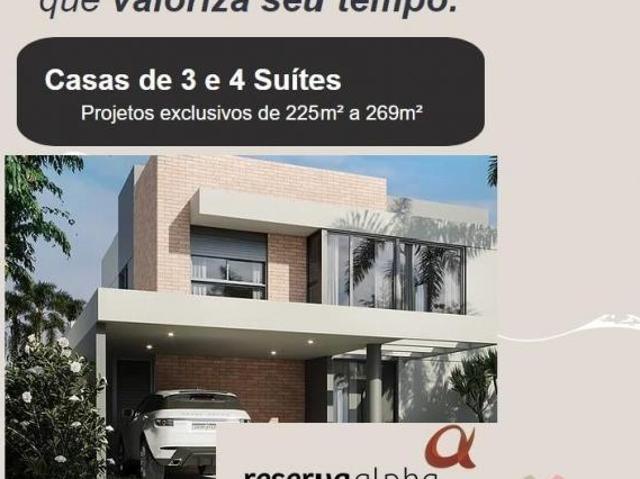 Breve Lançamento Reserva Alpha Galleria, Casas de 3 e 4 Suítes, Projetos exclusivos de 225m² a 269m²