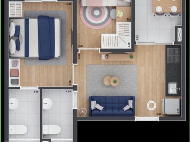 #BRESSER/MOOCA APTO DE 30 M² 2 DORM COM SUITE LAZER COMPLETO